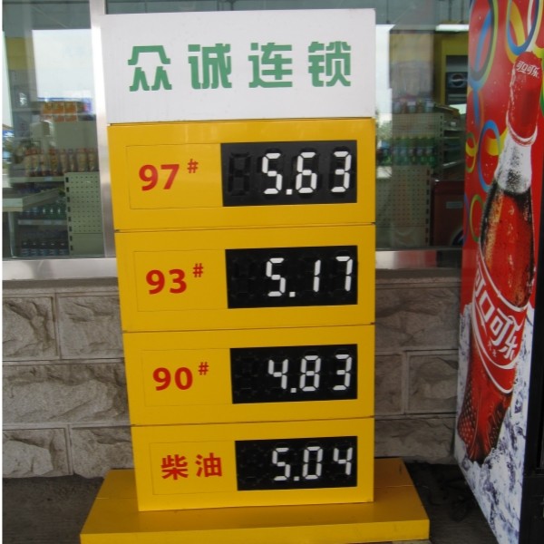 8.888 Gas Station Price Flip Signs Magnetic Flip 7 Segment Digital ...